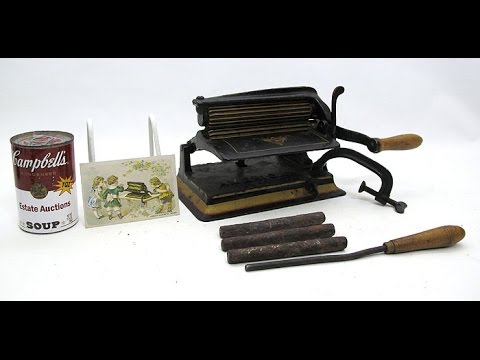 Antique 1897 American Machine Company Fluter - YouTube