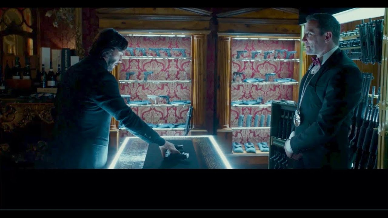 John Wick Gun Shopping Scene | John Wick: Chapter 2 - YouTube
