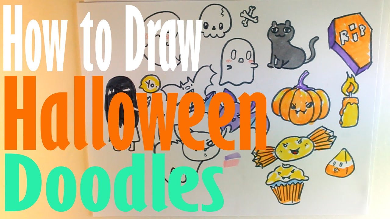 How to Draw Cute Halloween Things! - YouTube
