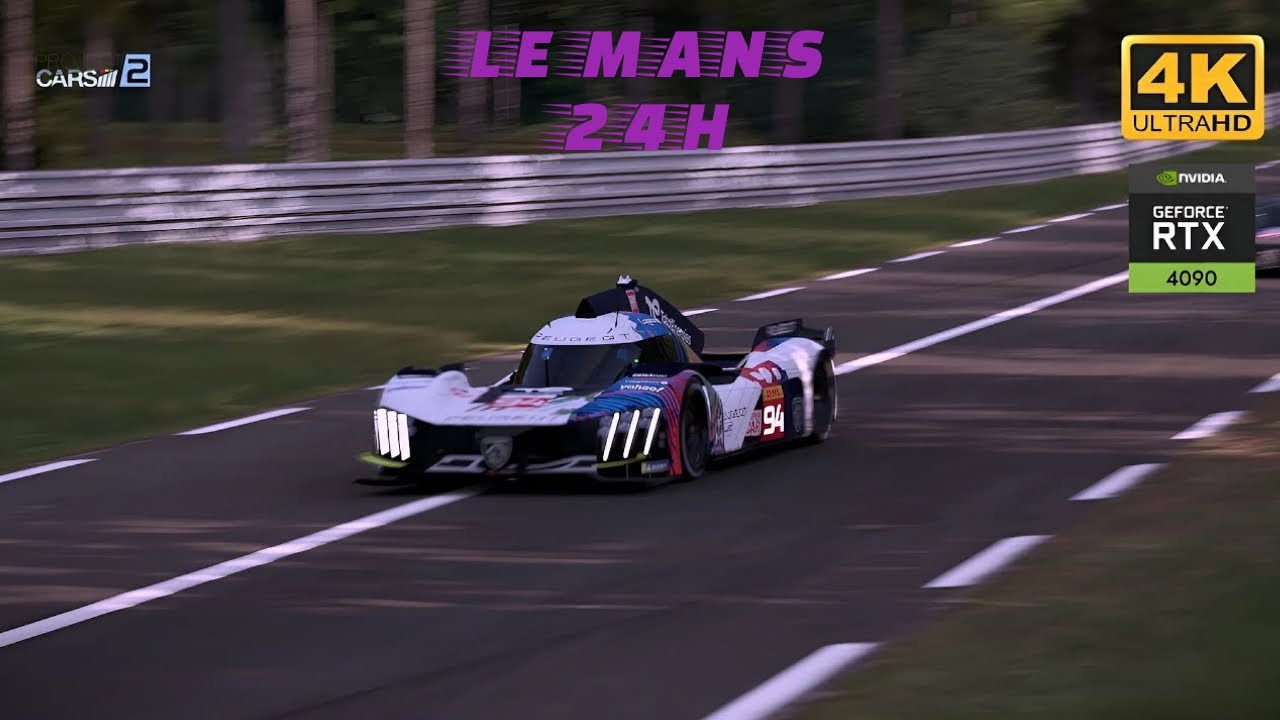 Project CARS 2 LMDH Hypercar MOD 24H Le Mans RTX 4090 4K max settings ...