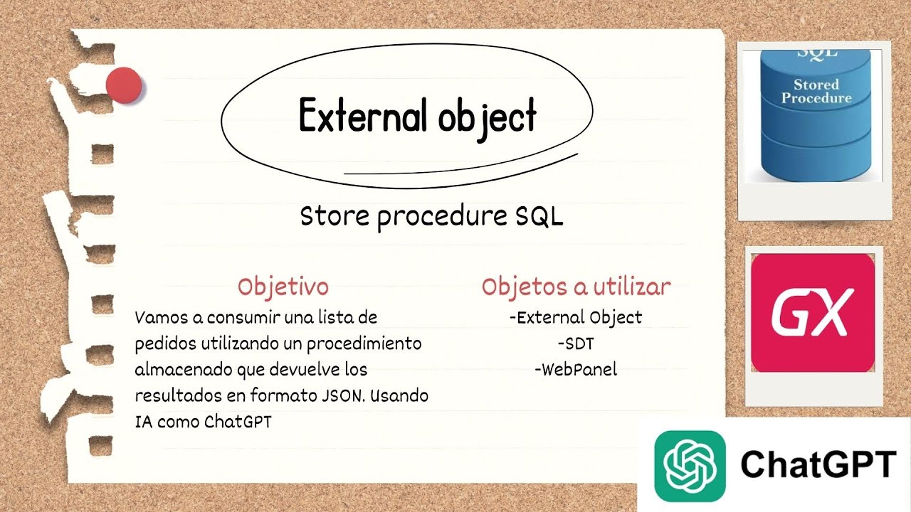 Creando Stored Procedure con IA Chat GPT y Consumiéndolo con External Object en GeneXus - YouTube