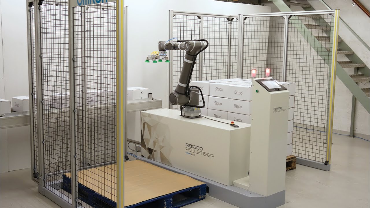 RB1200 Robotic Palletiser - Reeco - YouTube