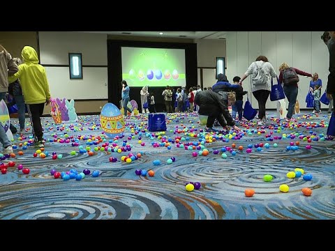 Easter egg hunt leads to fun, resources for families - YouTube