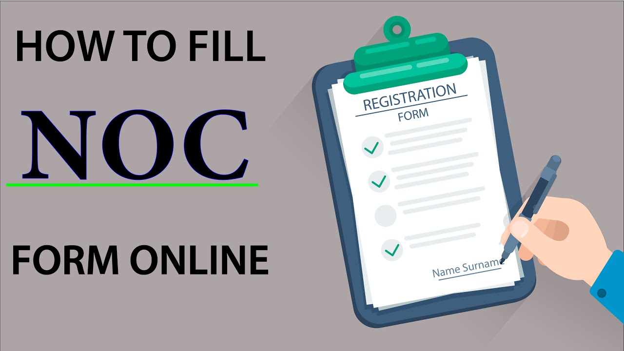 How to Fill Non Objection Letter(NOC) form online - YouTube