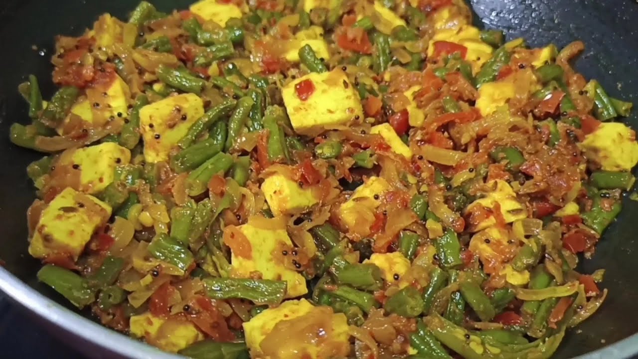Quick Sabzi Recipe for Lunch/Dinner | Beans and Paneer Sabji Recipes ...