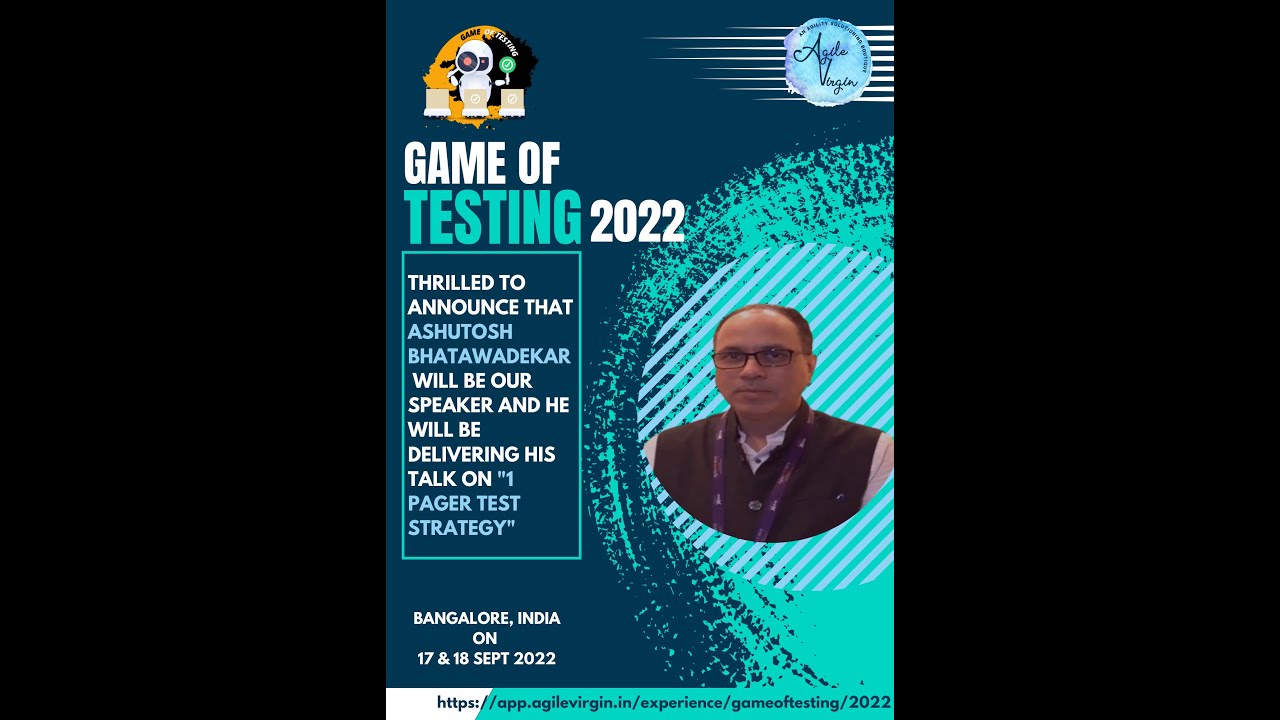 GoT 2022: 1 Pager Test Strategy by Ashutosh Bhatawadekar - YouTube