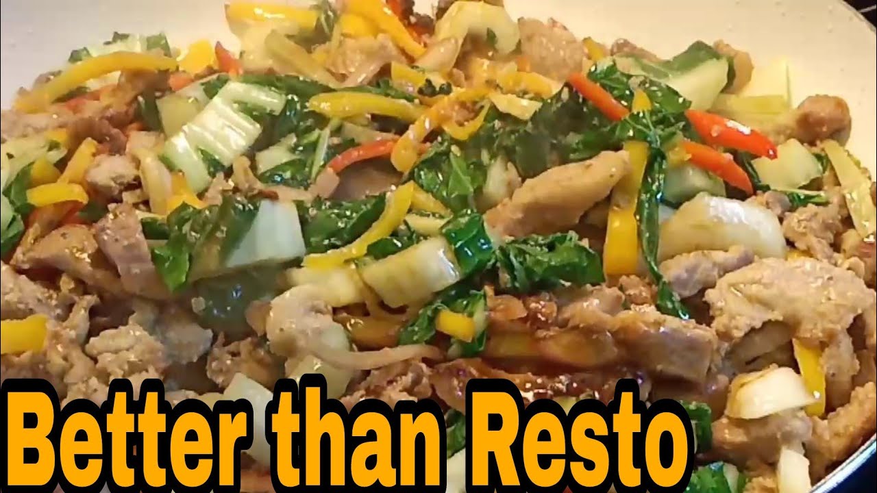 Better than Resto.Healthy Recipe! How to cook Boc Choy with Tender meat ...
