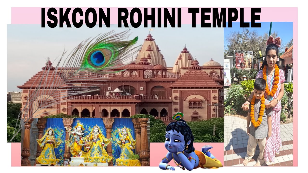 Mini Vlog/ISKCON ROHINI TEMPLE/BEAUTIFUL ARCHITECTURE - YouTube