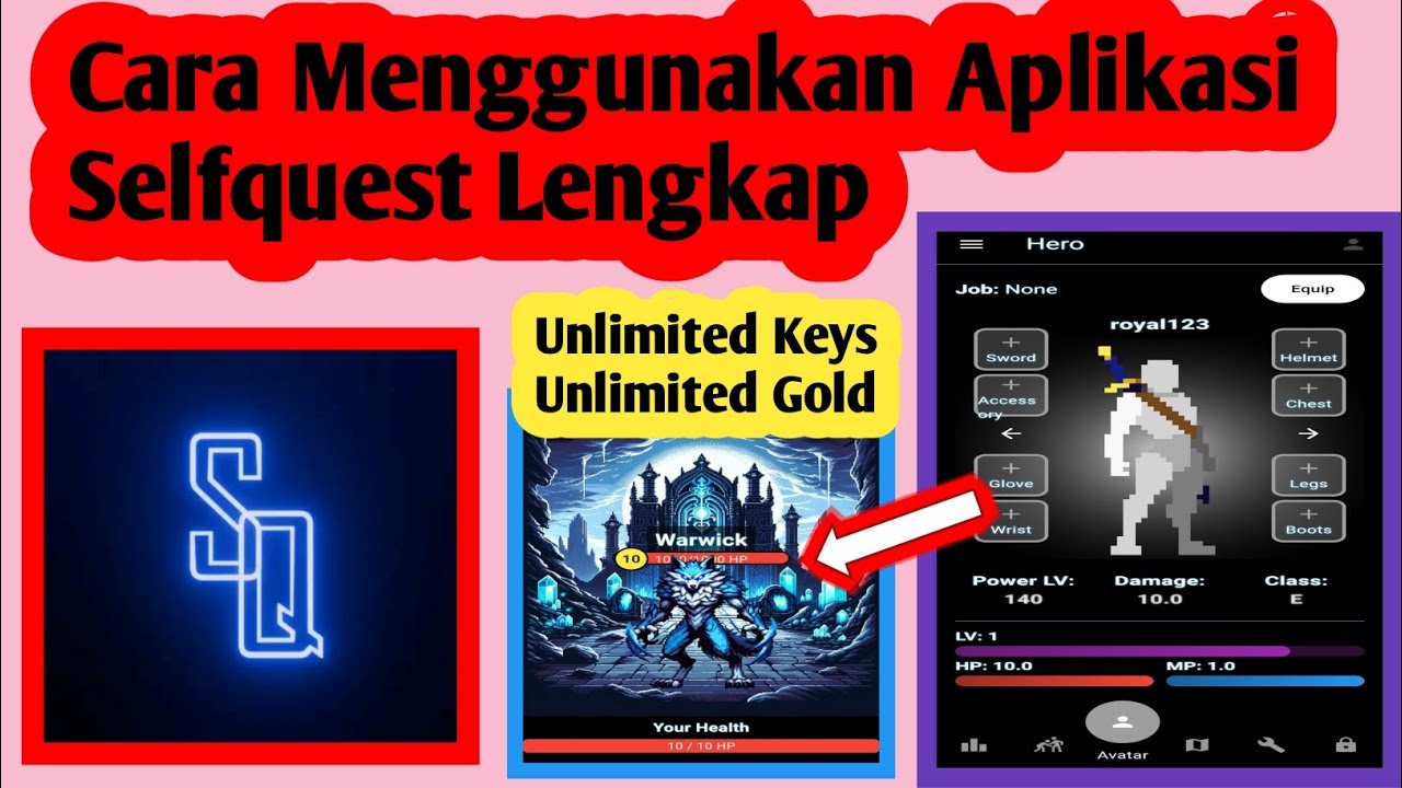 Cara Menggunakan Aplikasi Selfquest | How To Use Selfquest - YouTube