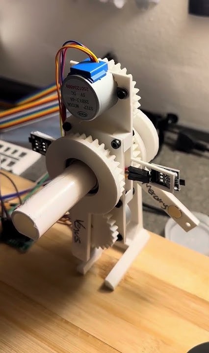 Stepper Motors 3d printed gears - YouTube
