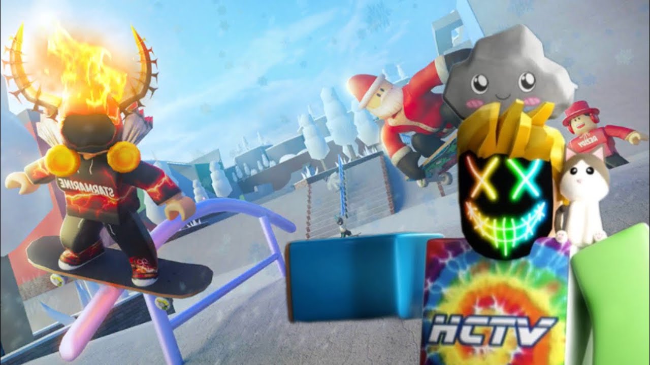 Playing Roblox skate park by skate Central - YouTube