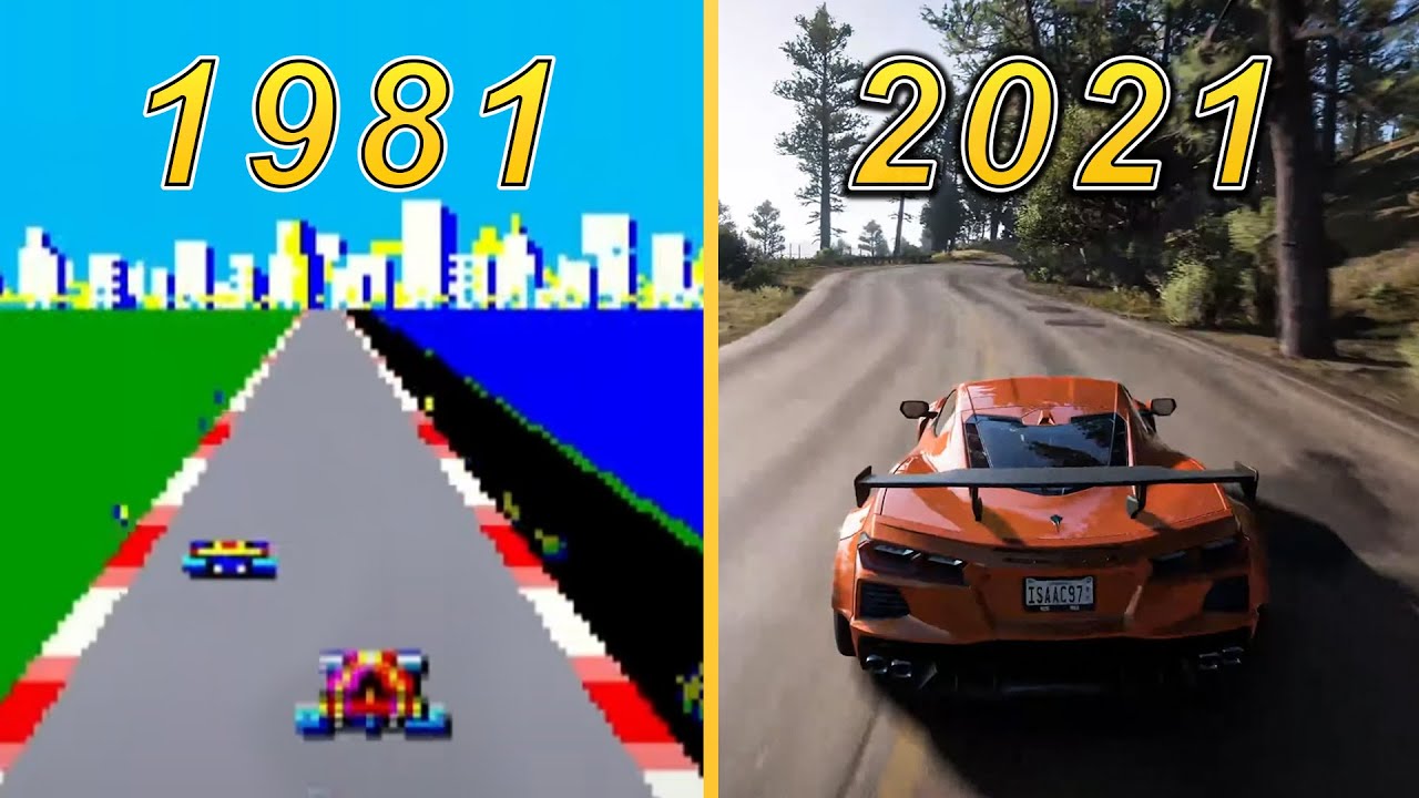 The Evolution of Car Driving Games 1981-2021 - YouTube
