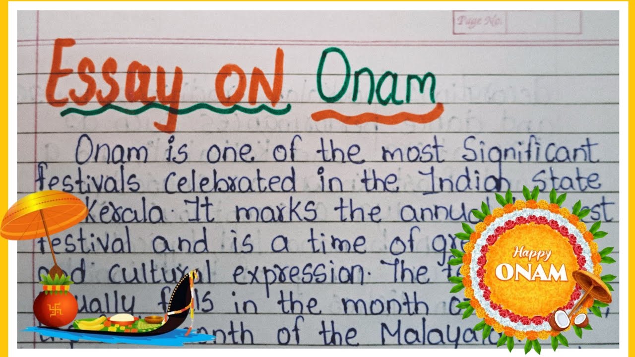 Essay On Onam Festival In English/Essay On Onam In English/Onam ...