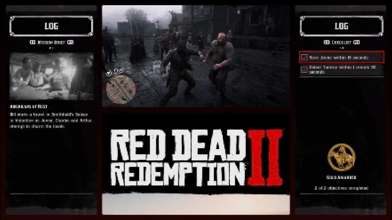Red Dead Redemption 2 : Gold Medal : Americans at Rest Story Mission ...
