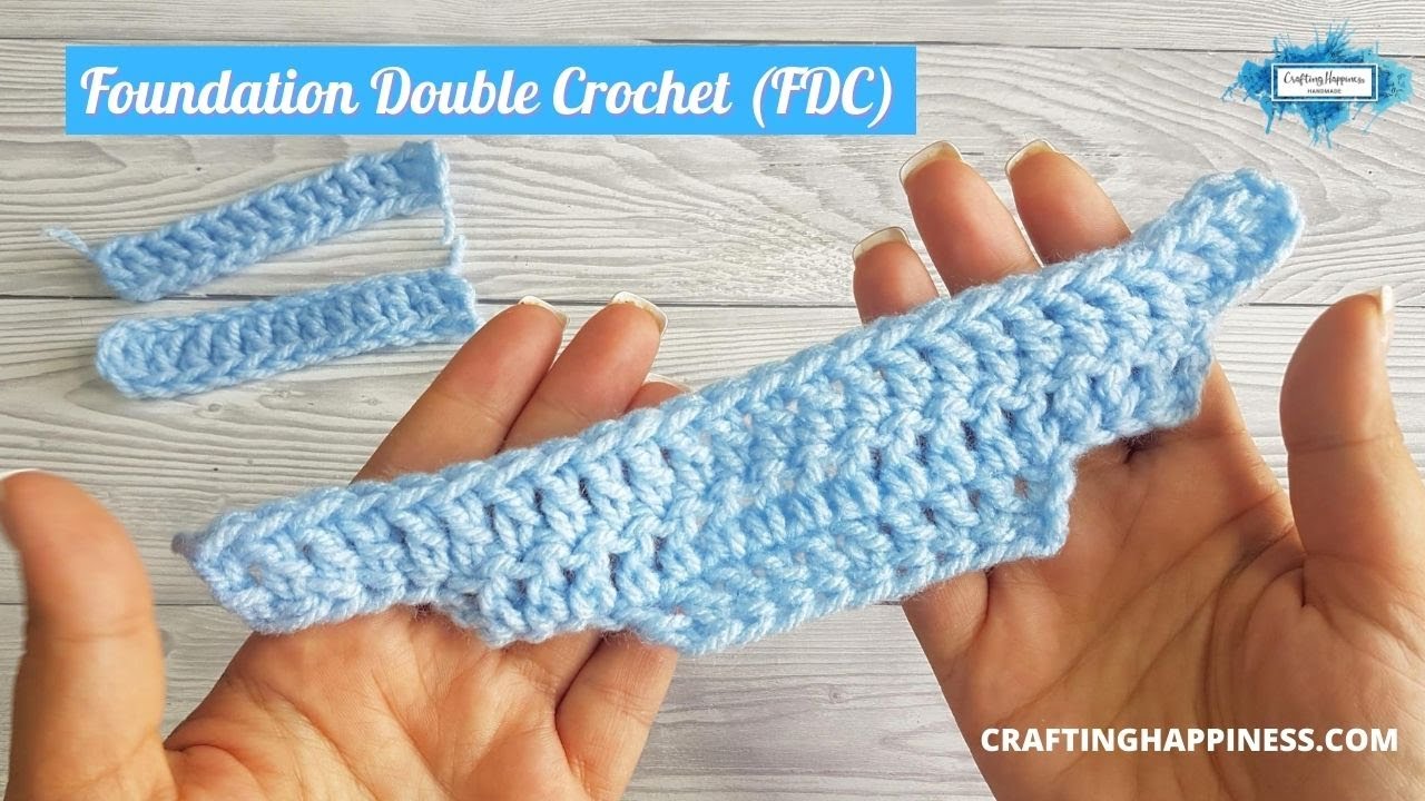 How To Crochet Foundation Double Crochet (FDC) For Beginners | Crafting ...