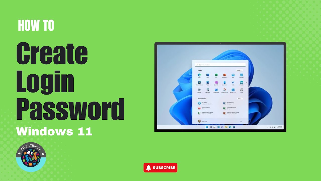 How to Create a Login Password in Windows 11 | Microsoft Windows - YouTube