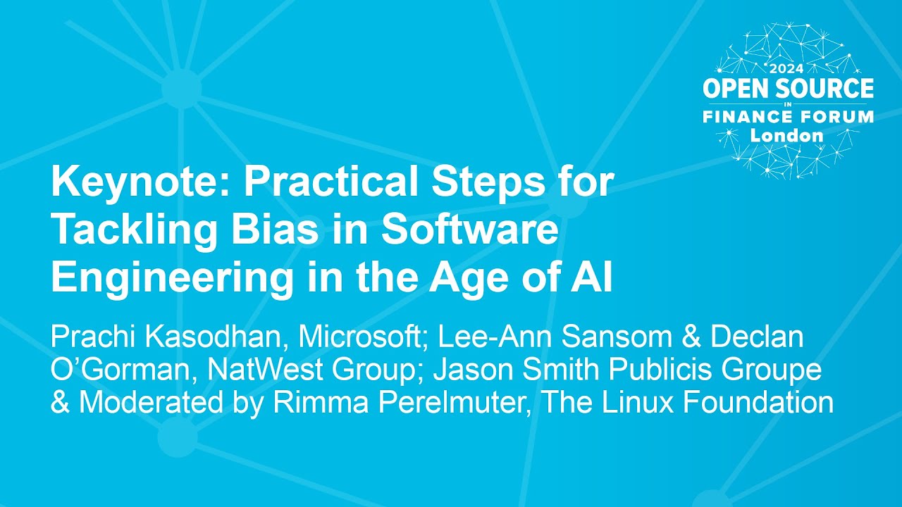 Keynote: Practical Steps for Tackling Bias in Software Engineering in ...