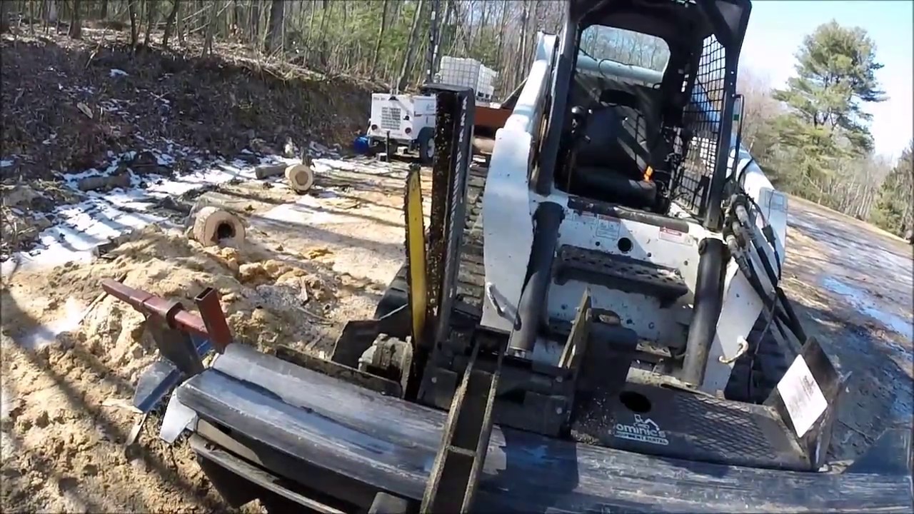 Halverson HWP-140HD Wood Processor ATTACHMENT, Long Log Cut Off - YouTube