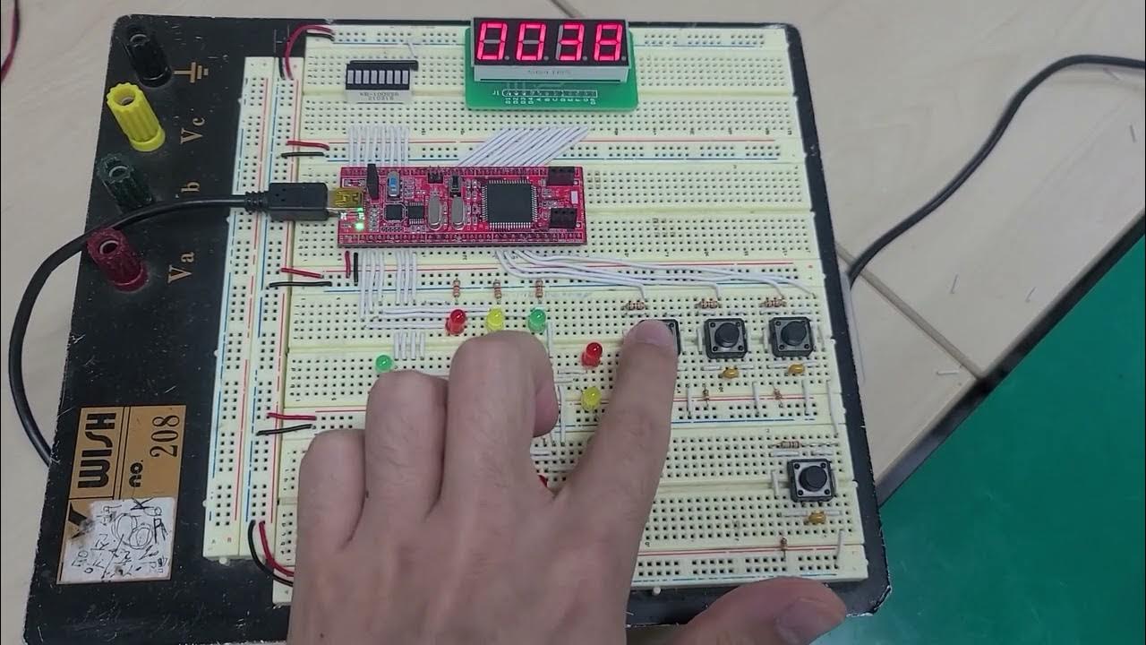 4. [AVR - Atmega128] Clock, StopWatch Control - YouTube
