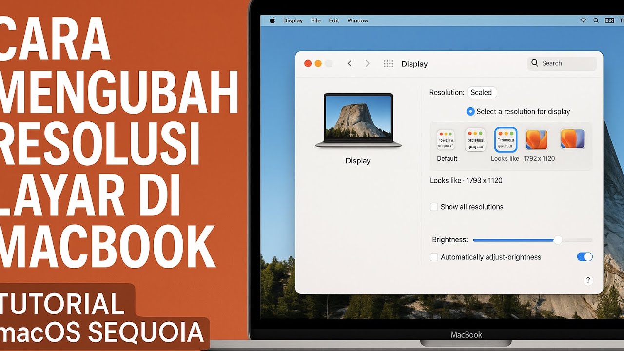 Cara Mengubah Resolusi Layar di MacBook | Tutorial macOS Sequoia ...