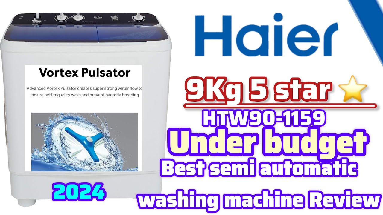Haier 9Kg semi automatic washing machine review 2024 ⚡️| Best semi ...