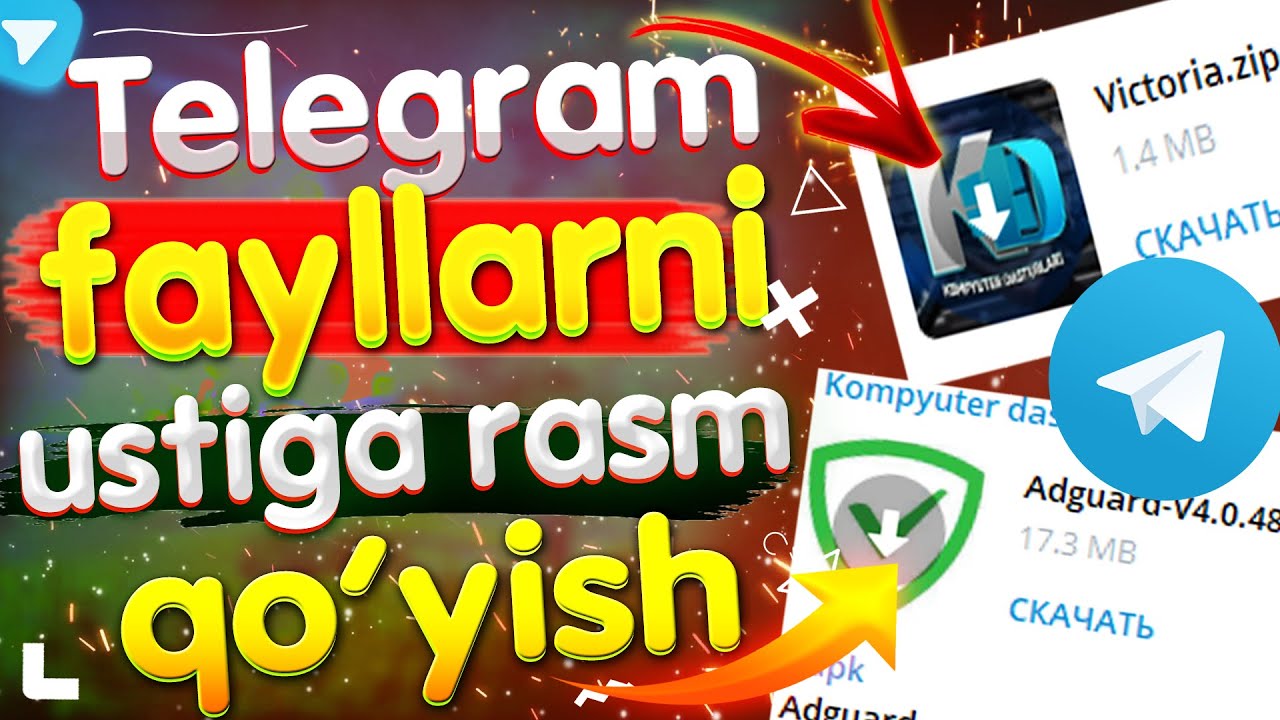 ⚡️🔥TELEGRAMDA FAYLLARNI USTIGA RASM QO'YISH | TELEGRAM SIRLARI ...