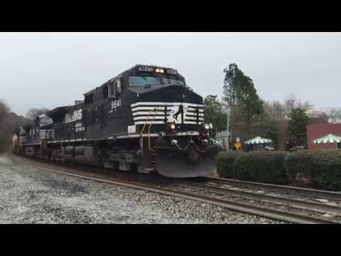 NS 9641 Leads NS 153 (With GMTX Switcher 4th) Thru Norcross, GA 2/10/19 - YouTube