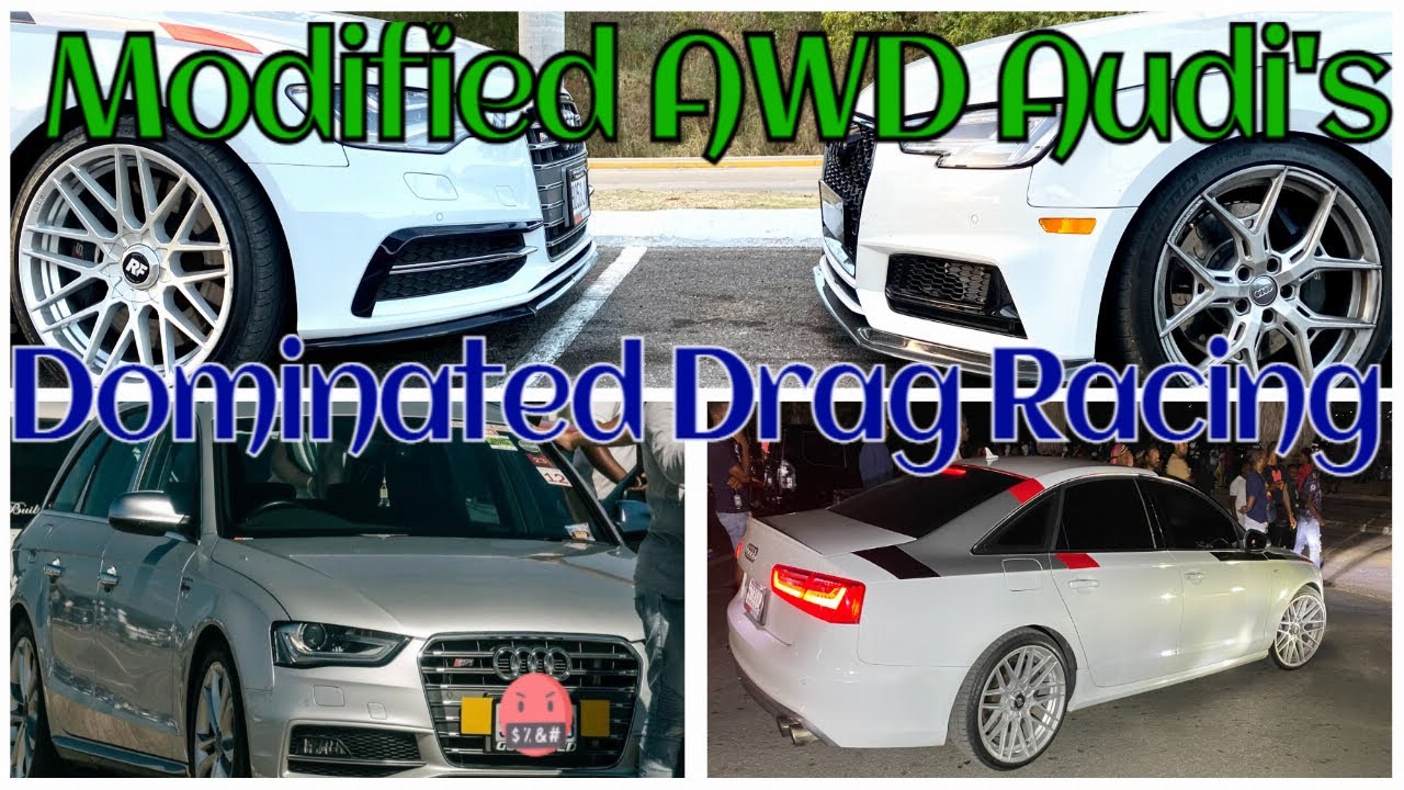 Modified AWD Audi’s Dominated Drag Racing 🇯🇲 - YouTube
