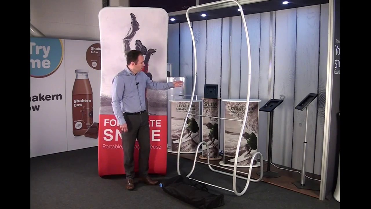 Formulate Snake Fabric Banner | XL Displays | Assembly Demonstration ...