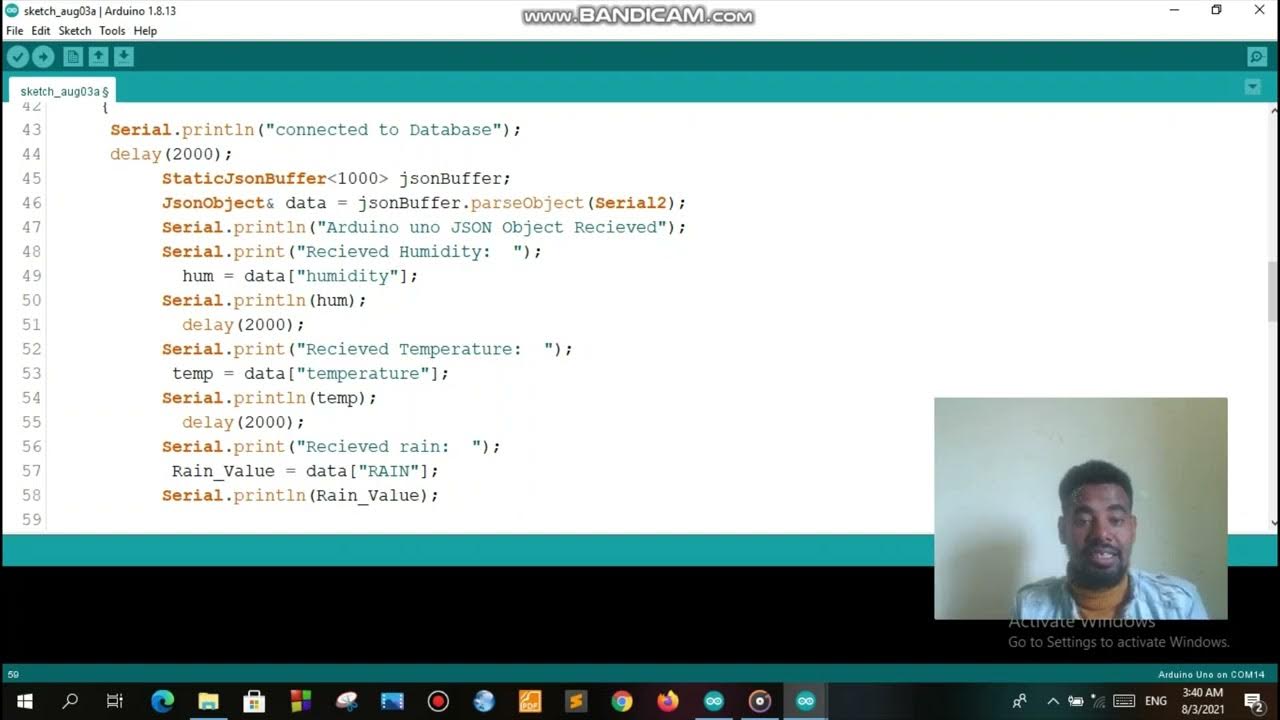 How to send sensor Data from Arduino UNO to MySQL Server(PHPMYADMIN) - YouTube
