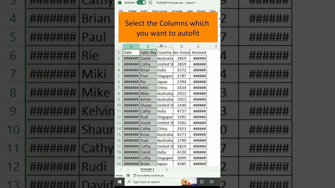 Auto Fit Column Width In Excel YouTube Auto Fit Column Width In Excel YouTube