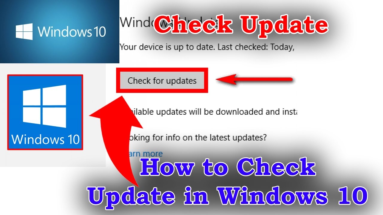 How to check Update in Windows 10 - YouTube