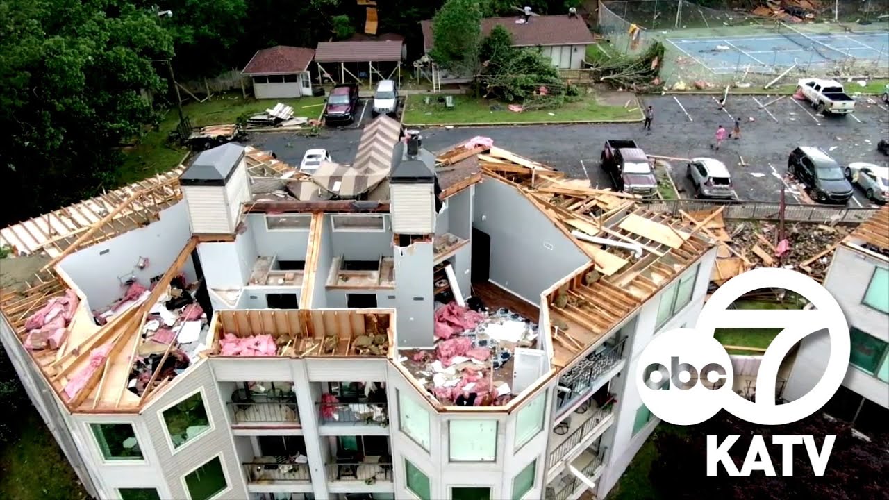 Drone footage: EF-2 tornado in Hot Springs area leaves lasting damage ...