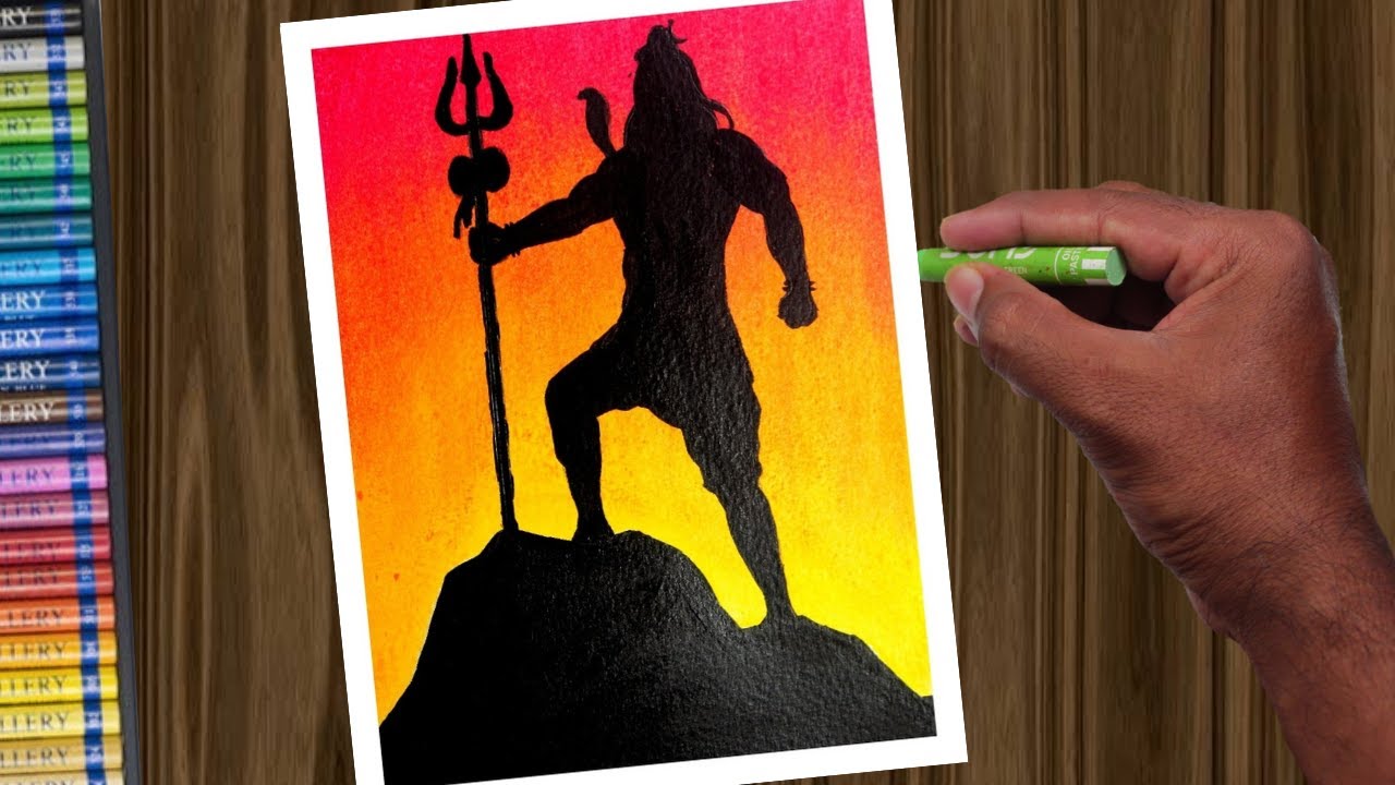 Maha shivratri drawing / Shivratri Bholanath drawing step by step ...