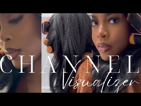 NEW YOUTUBE CHANNEL VISUALIZER | “Roller Set” Heatless Curls? Bombshell ...
