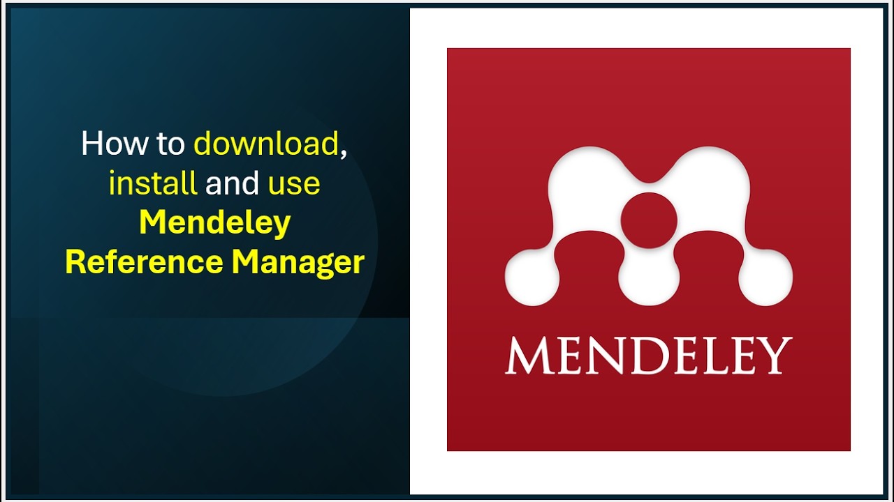 How to Download, Install & Use Mendeley Reference Manager (Beginner ...