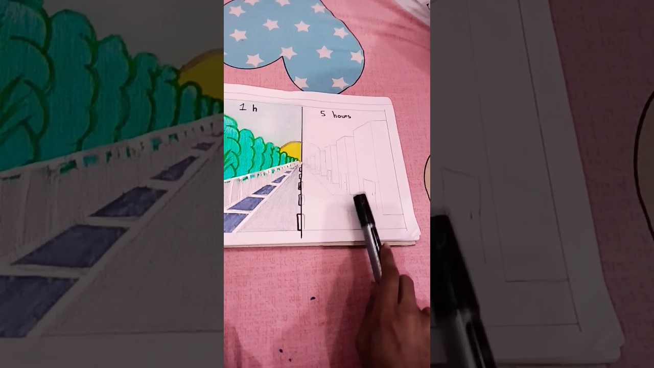 doing 5 hour drawing 🙂👍#landscape #arts #artist - YouTube