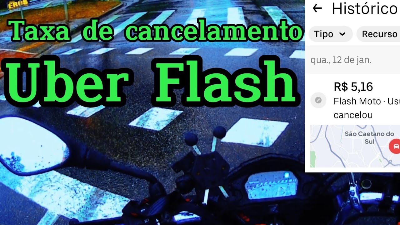 Uber Flash Taxa de cancelamento Recebi!!! - YouTube