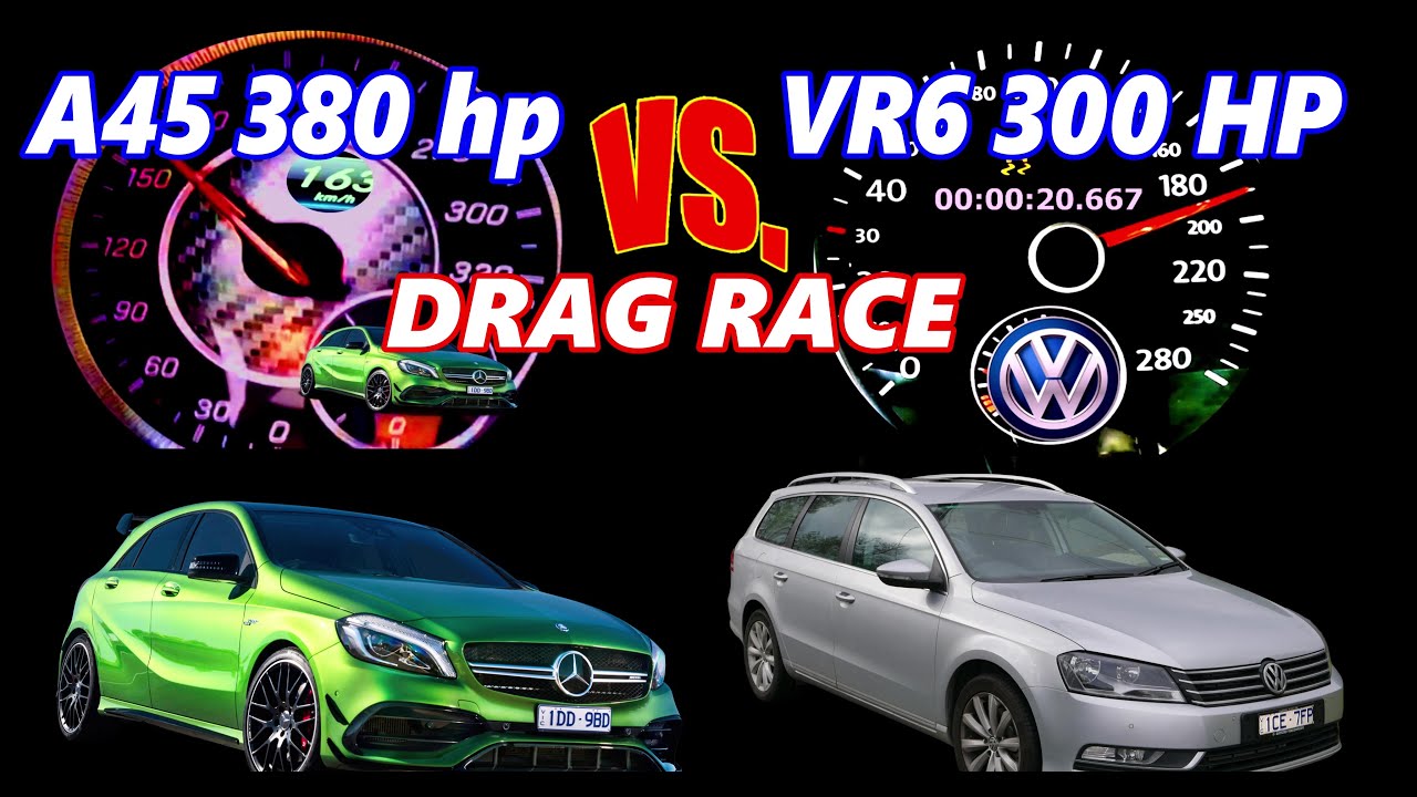 🔥 $70K Turbo Hatch vs. VR6 Power! Mercedes-AMG A45 (380 HP) vs ...