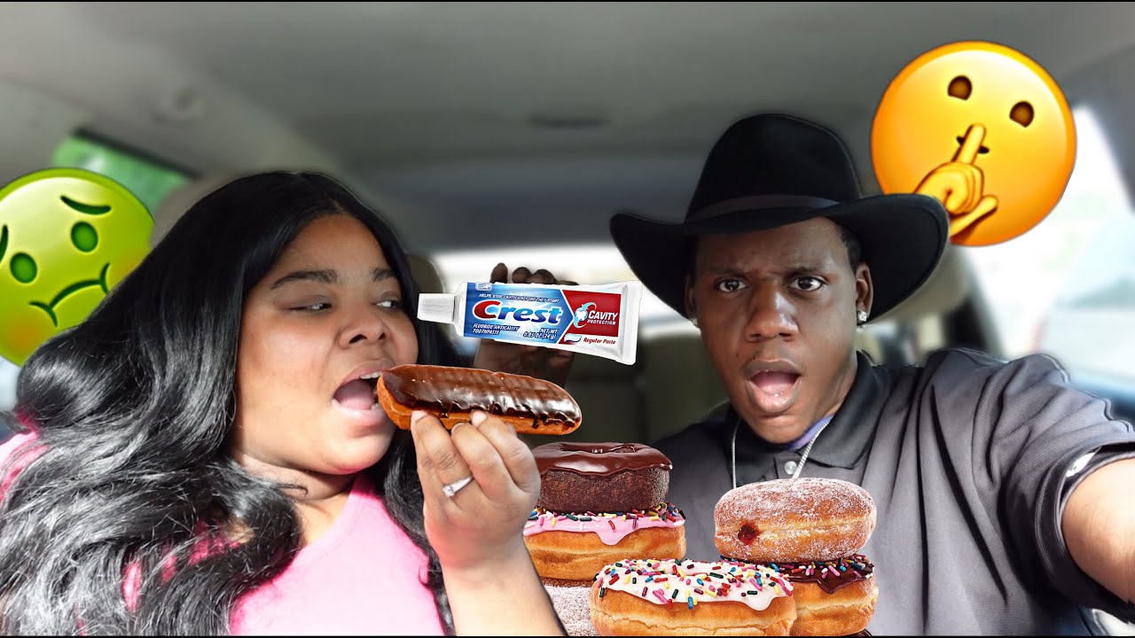 Putting TOOTHPASTE in my Girlfriend DONUT 🍩 to get her REACTION 🫢 - YouTube
