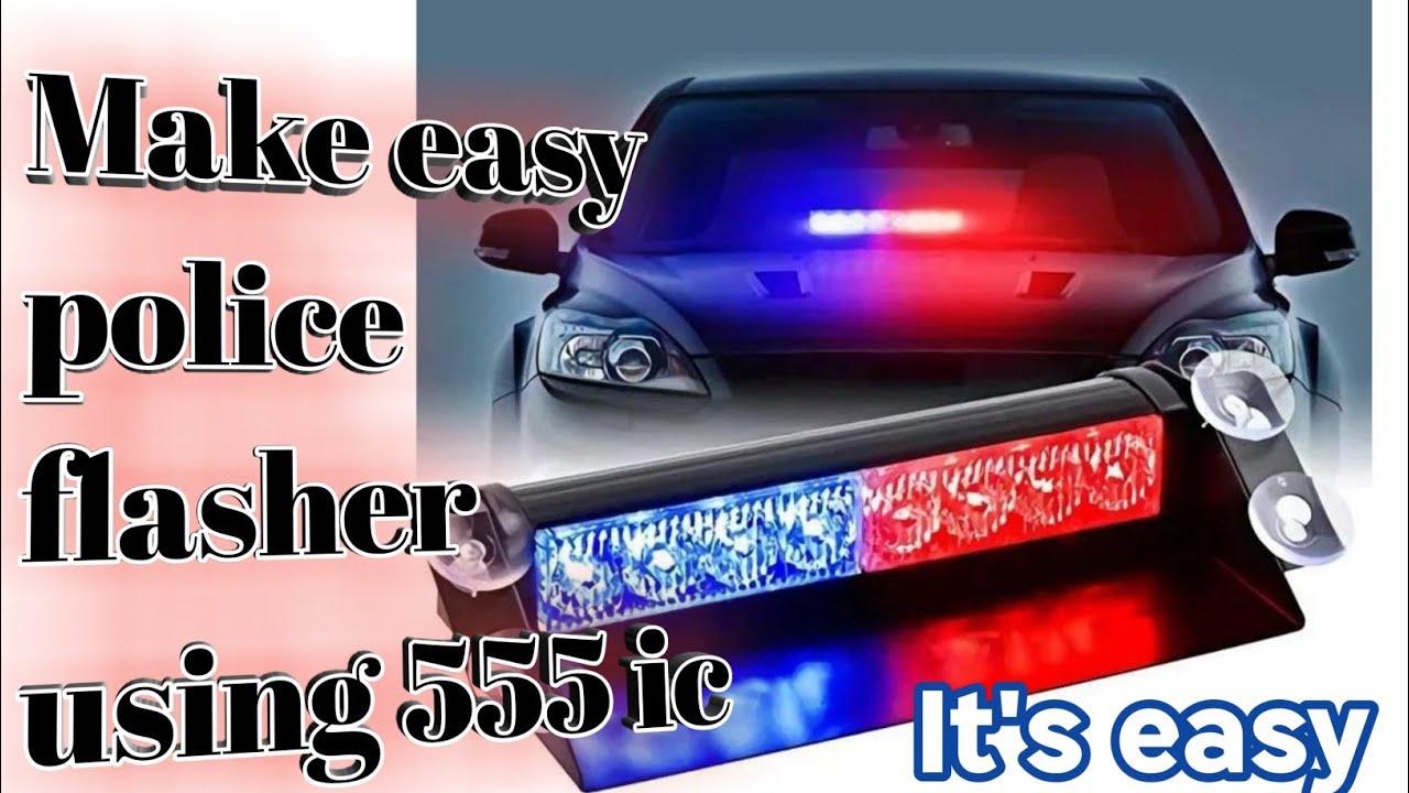 DIY How to make police Light | VIP light #easyproject4u #policelights # ...