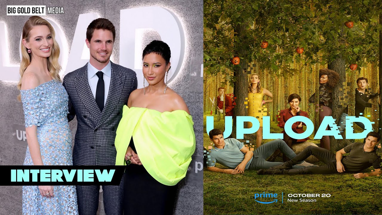 Upload Season 3 Cast Interview | Robbie Amell, Andy Allo, and Allegra ...
