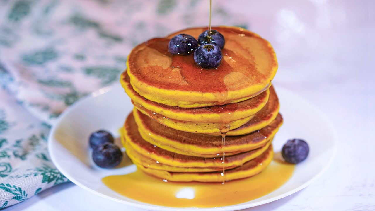 Pumpkin pancakes | Fluffy tender pancakes | 15 minutes breakfast #121 ...