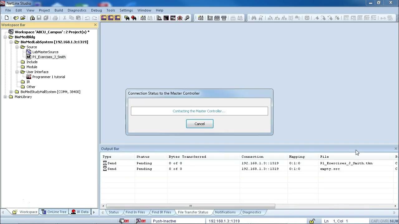 1.03.16 Loading NetLinx Code to an AMX Controller - YouTube