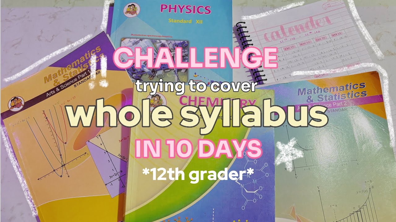 COVERING 12th BOARDS SYLLABUS IN 10 days ?! study motivation 💌 study ...