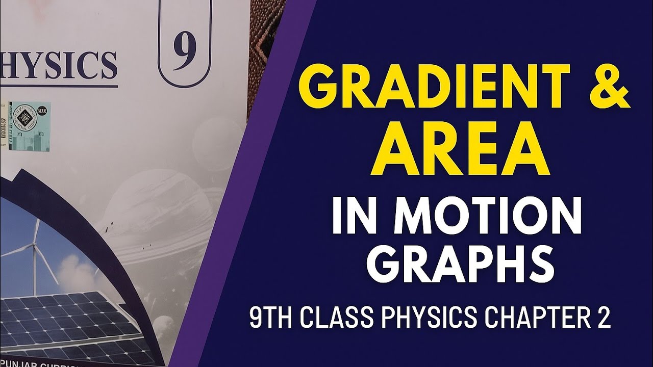Gradient & Area in Motion Graphs | 9th Class Physics Chapter 2 | New ...