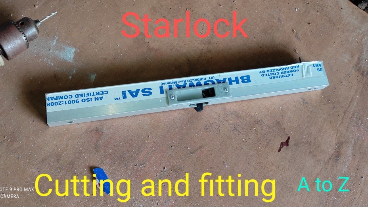 Aluminium window star lock cutting & fitting || star lock fitting - YouTube
