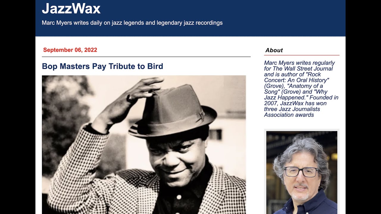 Staring a Jazz Blog - Marc Myers and JazzWax - YouTube