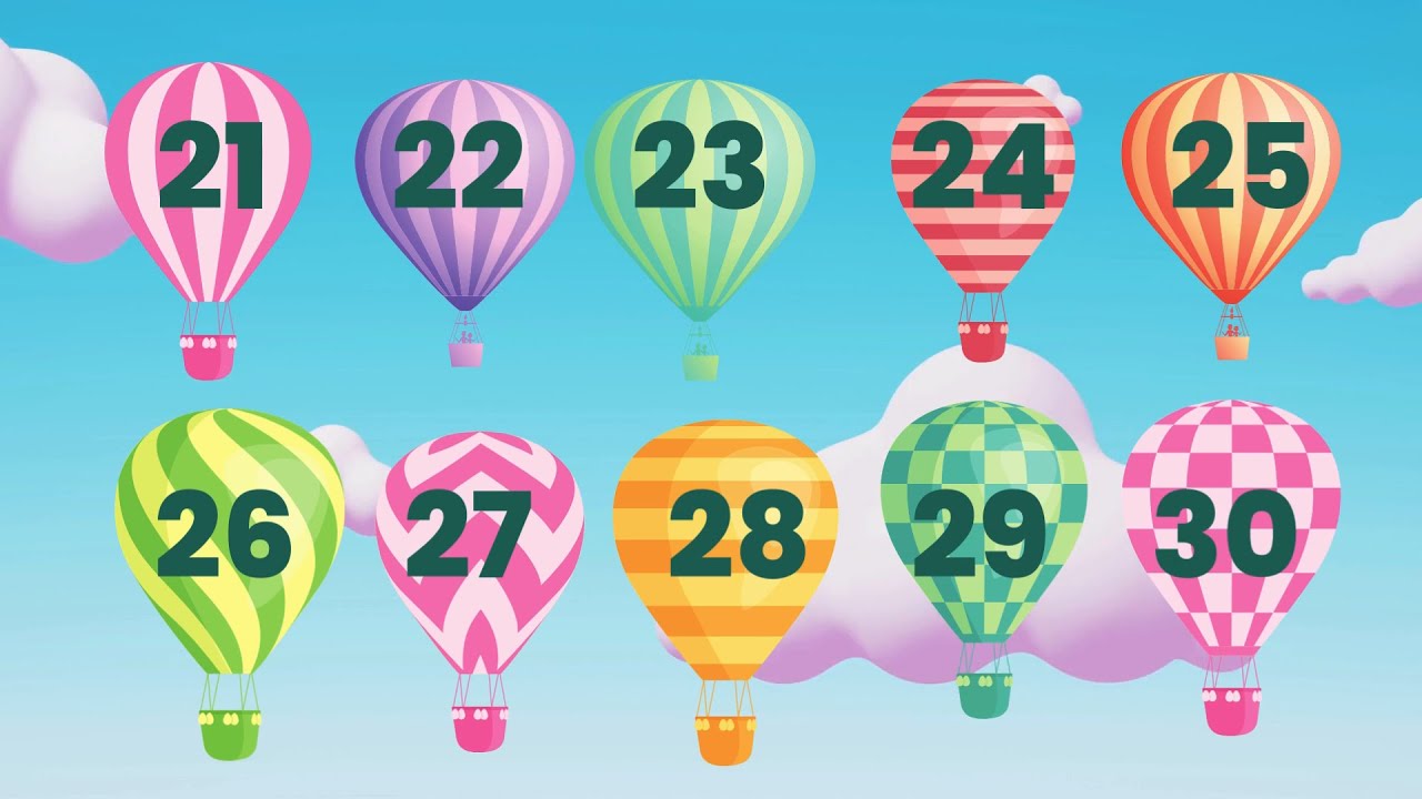 "Learn Math: Pronouncing Numbers 21 to 30 for Kids | Fun & Educational ...