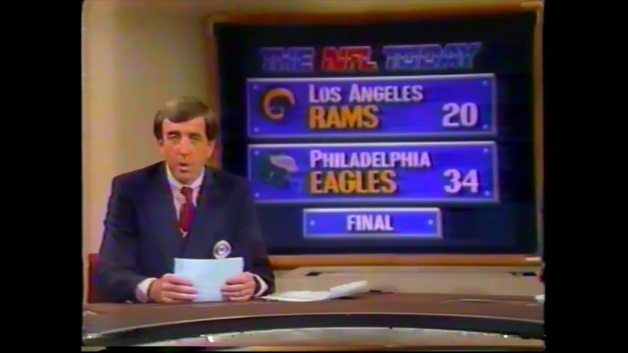 Sept 28, 1986 - NFL Highlights, Mainly Rams at Eagles (NFL Today ...